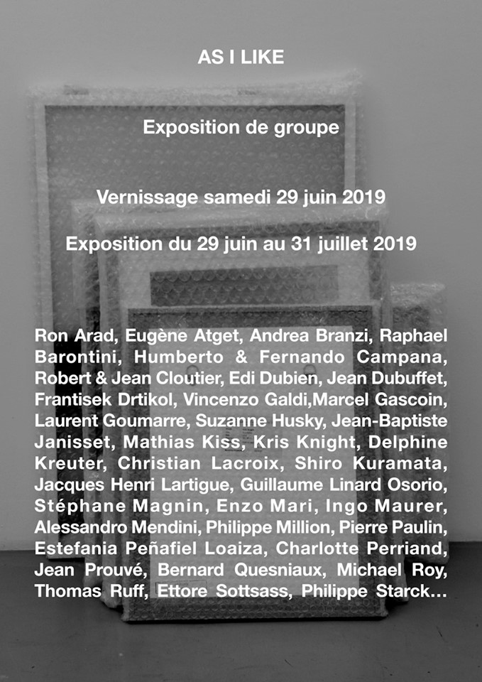 Exposition "As I like" du 29 juin au 31 juillet 2019 - Galerie Alain ...